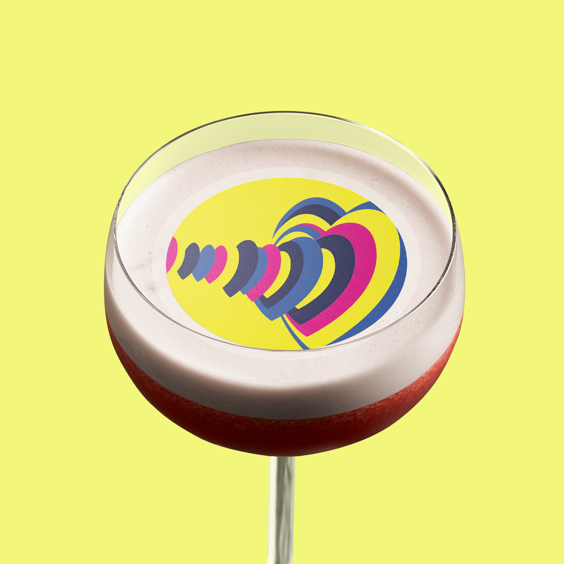 Eurovision Liverpool Heart Drink Topper - Edible Cocktail Toppers