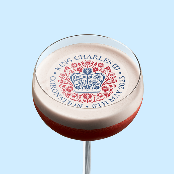 King Charles III Coronation Drink Topper - Edible Cocktail Toppers