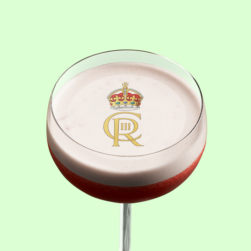 King Charles III Coronation Drink Topper - Edible Cocktail Toppers