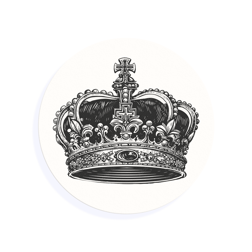 King Charles III Coronation Drink Topper - Edible Cocktail Toppers