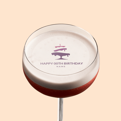 Birthday Cake Drink Toppers - Edible Cocktail Toppers