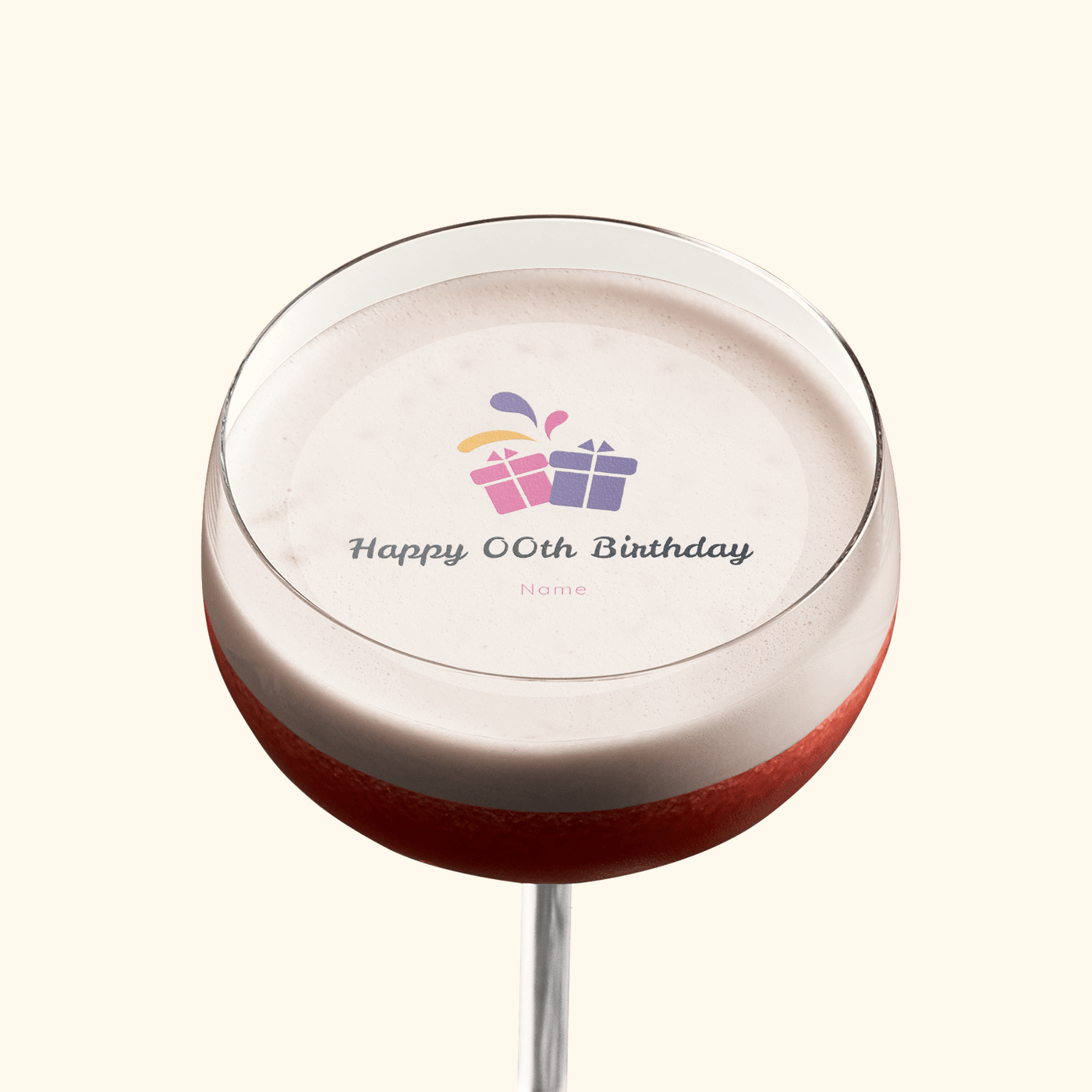Birthday Presents Drink Topper - Edible Cocktail Toppers