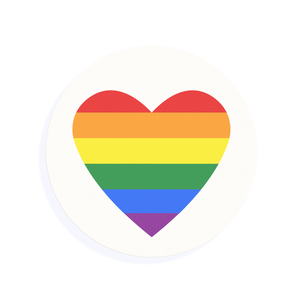 Pride Heart Cocktail Topper