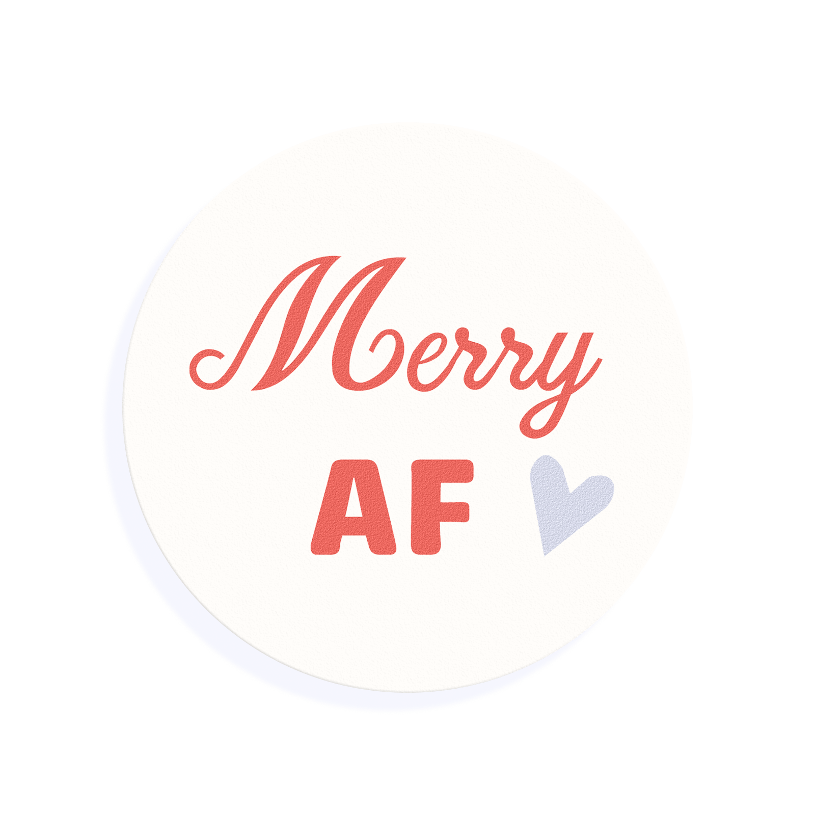 Merry AF Christmas Drink Topper - Edible Cocktail Toppers